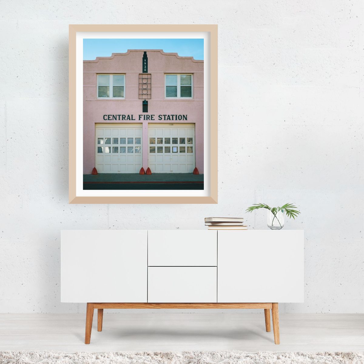 Central Fire Station, Marfa | On the Roadside: Posters, Framed Wall Art ...