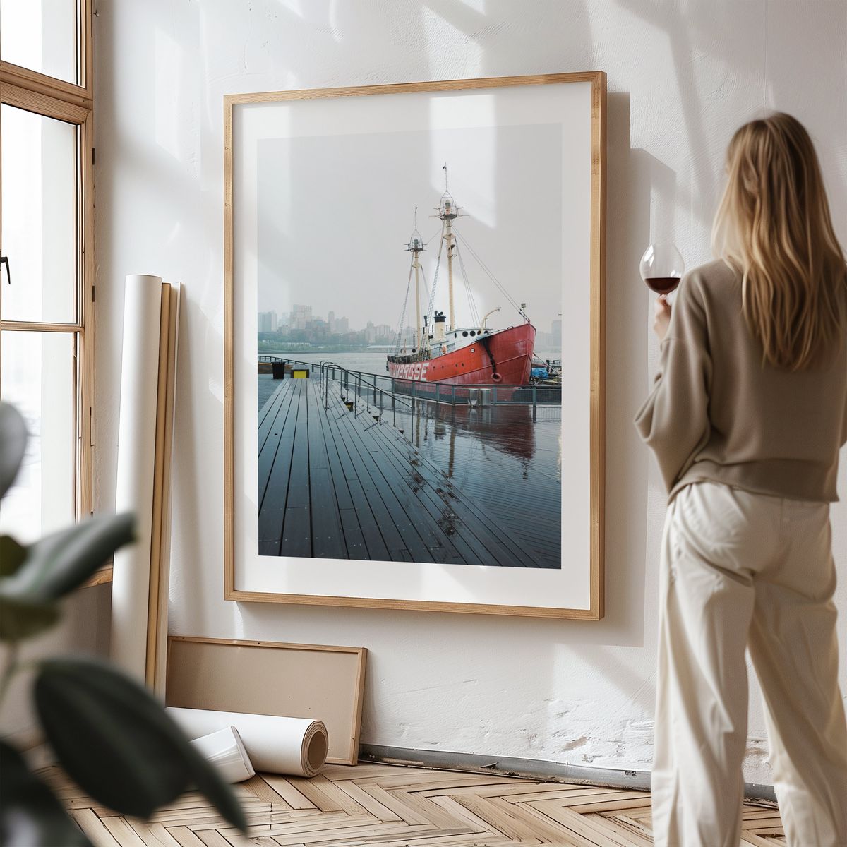 Lightship Ambrose | On the Roadside: Posters, Framed Wall Art & Home Decor