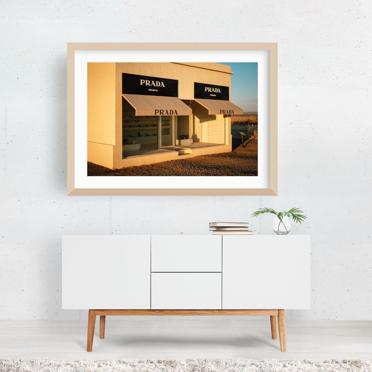 Prada Marfa at Sunrise, Valentine 02 | On the Roadside: Posters, Framed ...