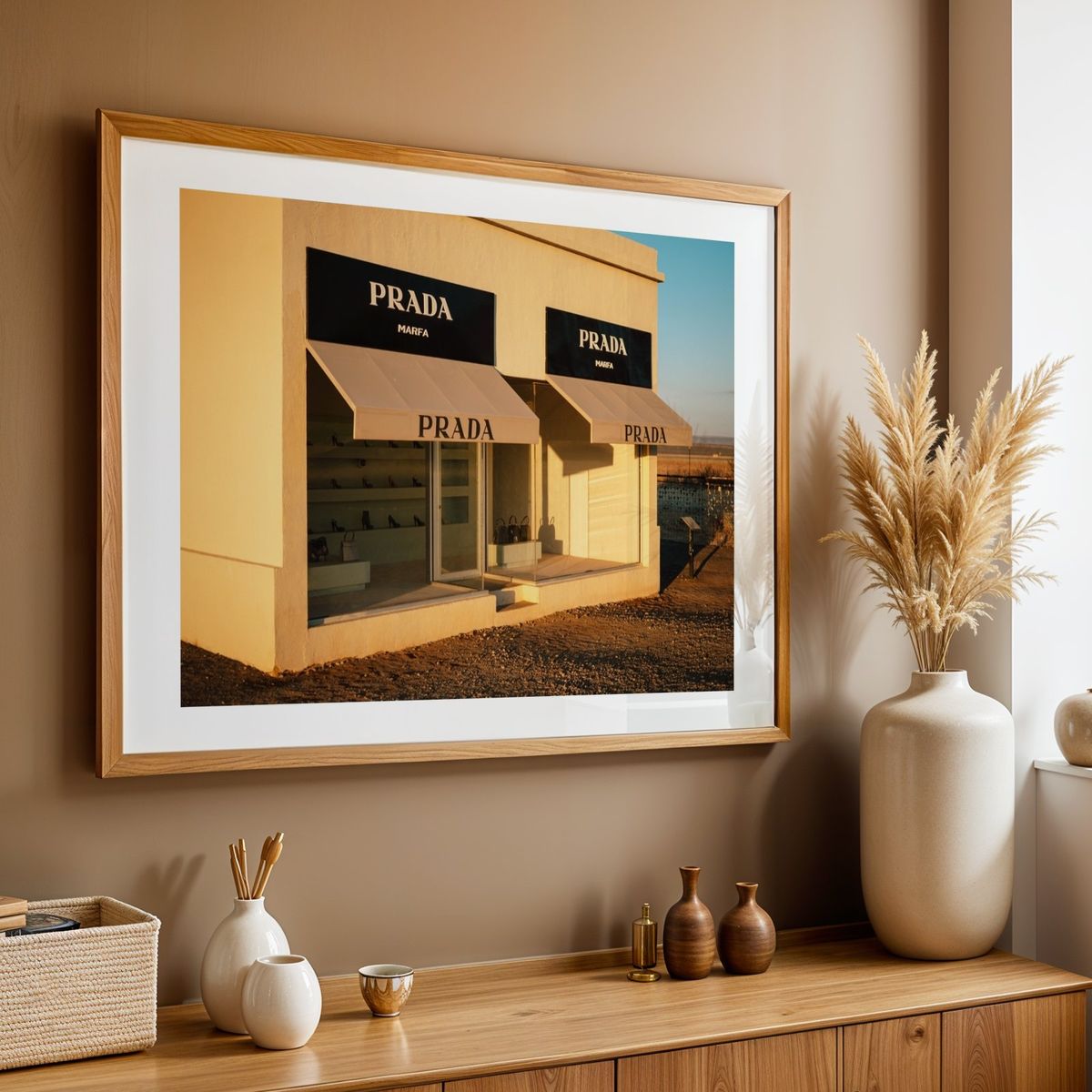 Prada Marfa at Sunrise, Valentine 02 | On the Roadside: Posters, Framed ...