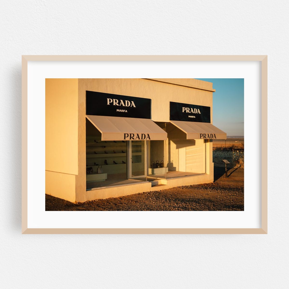 Prada Marfa at Sunrise, Valentine 02 | On the Roadside: Posters, Framed ...
