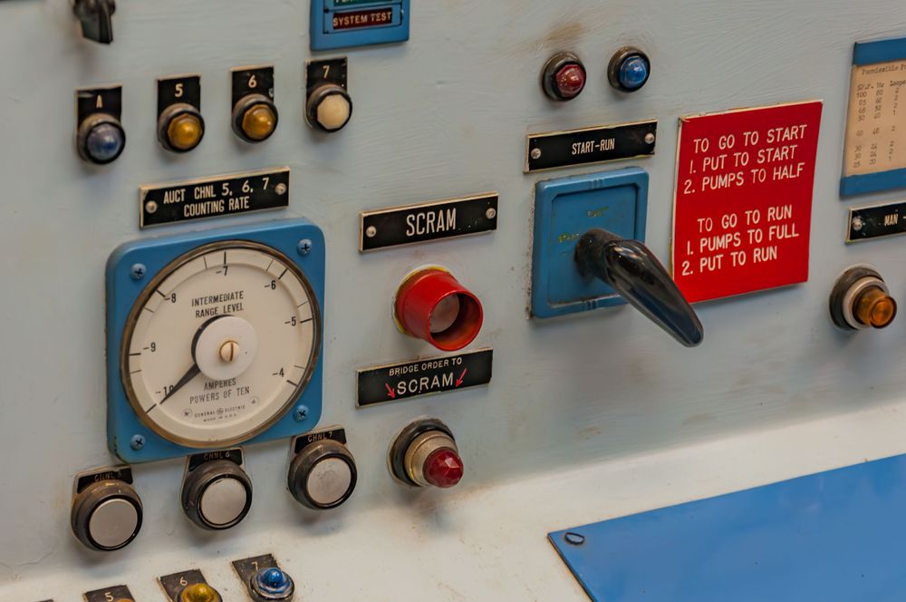 The SCRAM Button in a Nuiclear Reactor Control Room | Framer Gallery ...