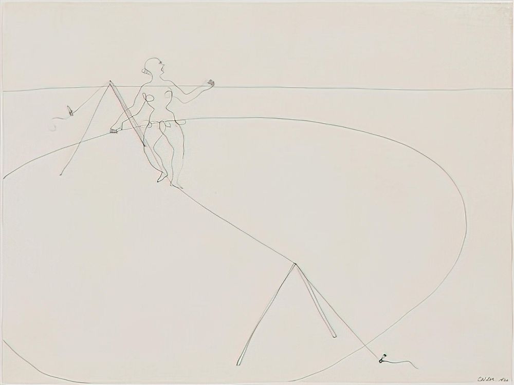 TIGHTROPE WALKER 1932 - Alexander Calder | Framer Gallery | Framed Wall ...