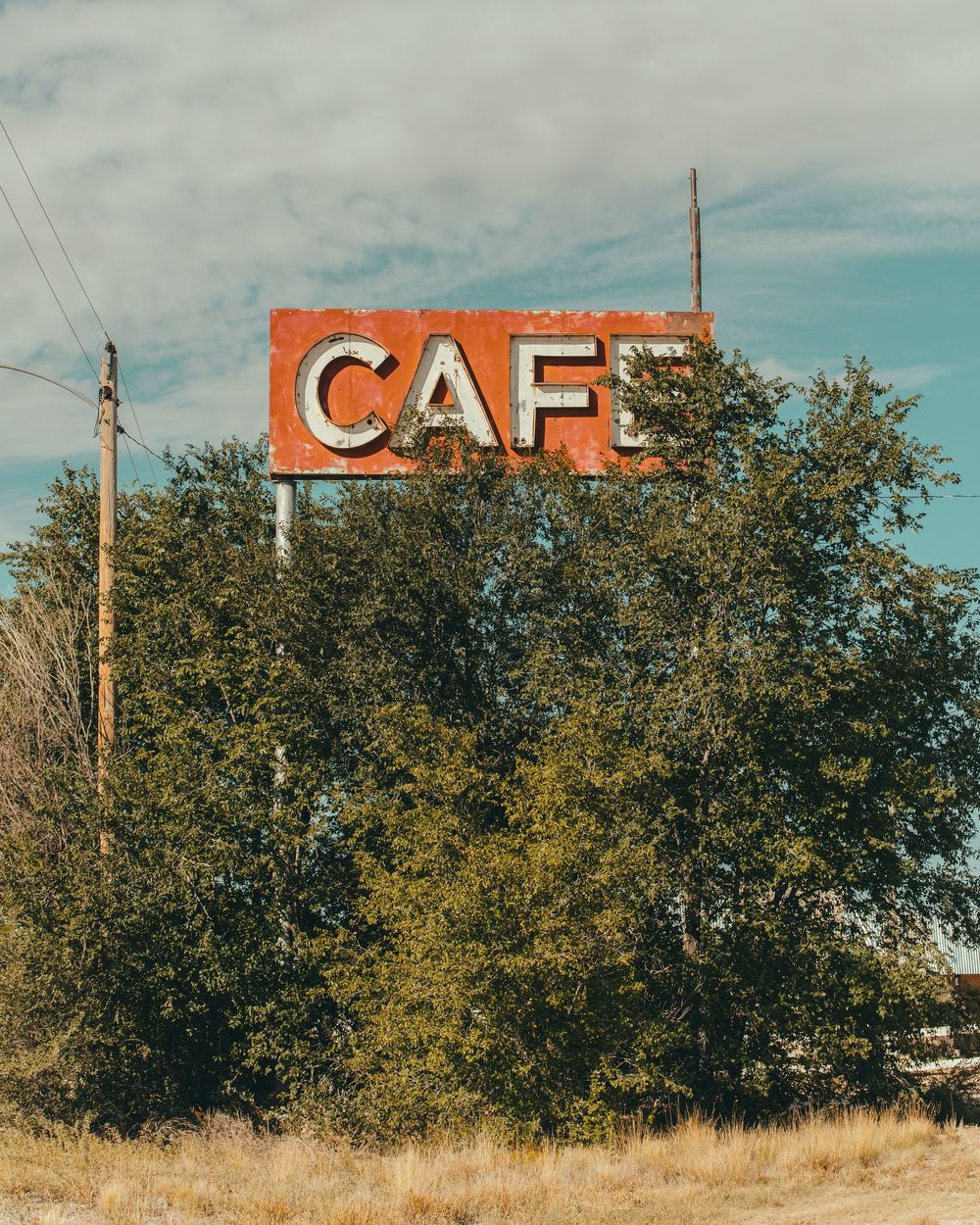 Abandoned Cafe Sign in Vaughn 02 | Framer Gallery | Wall Art & Prints