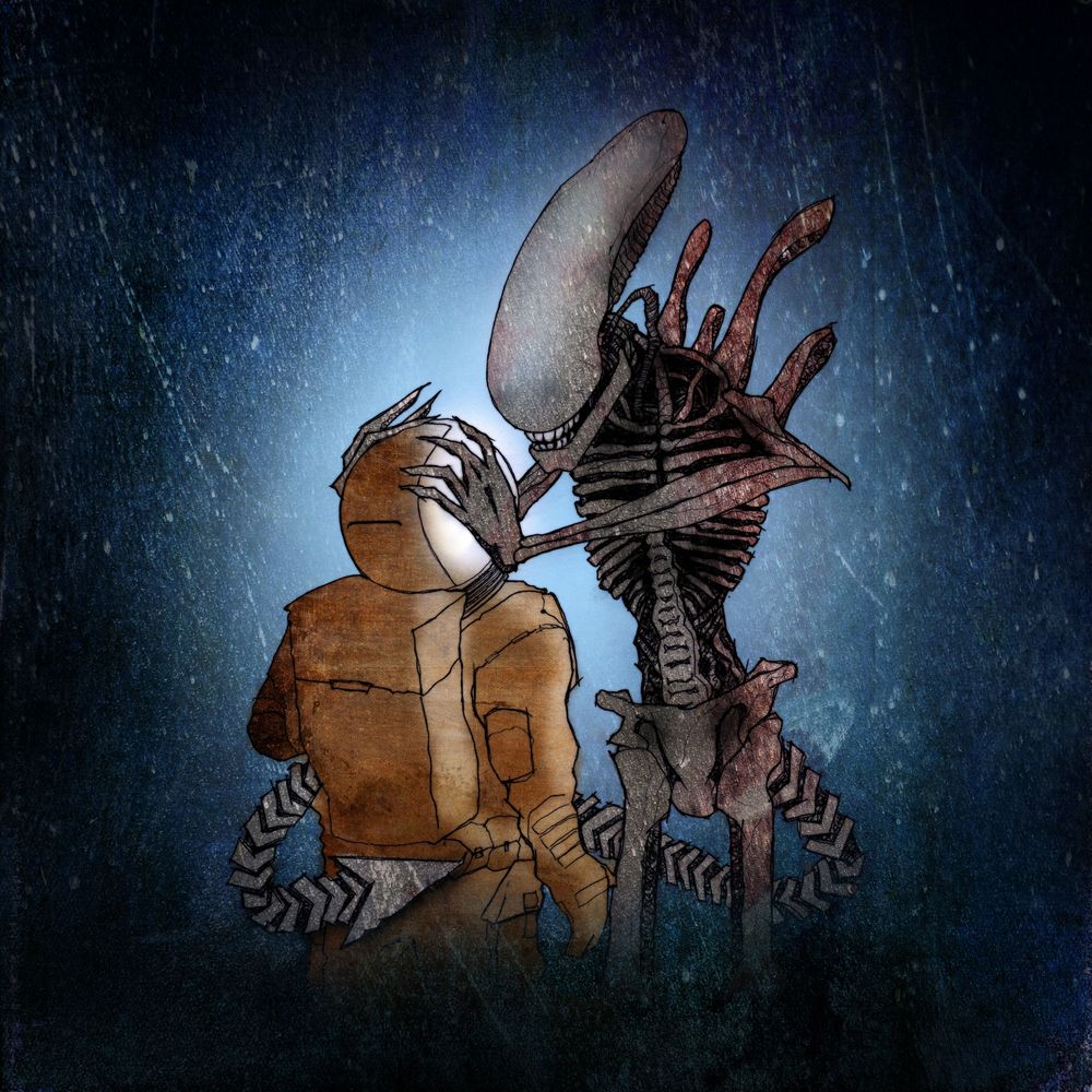 ALIEN XENOMORPH ILLUSTRATION | Hayesdesignart | Illustrated Prints