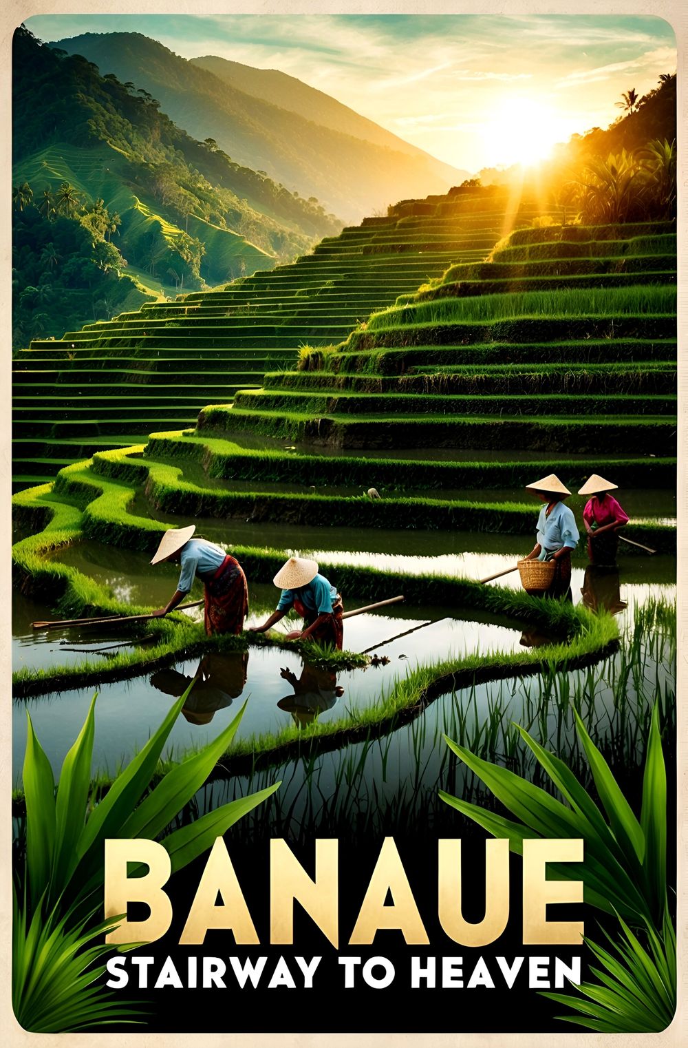 Banaue Rice Terraces Poster: Stairway to Heaven | Framer Gallery ...