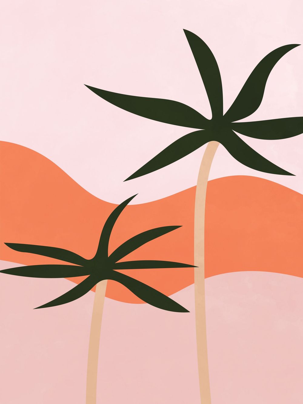 Bohemian Style Palm Trees | Framer Gallery | Framed Wall Art Prints