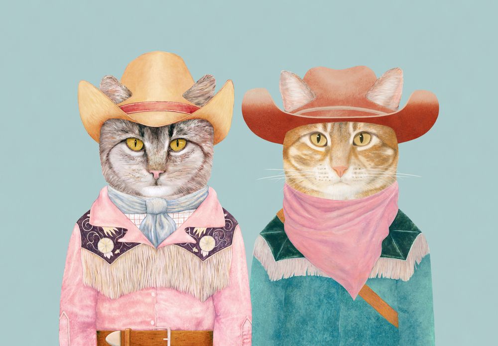 Cowboy Cats | Framer Gallery | Framed Wall Art Prints