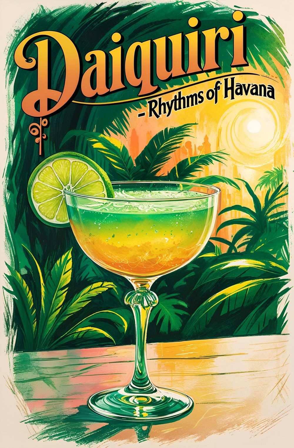 Classic Daiquiri Print: Timeless Cuban Cocktail | Framer Gallery ...