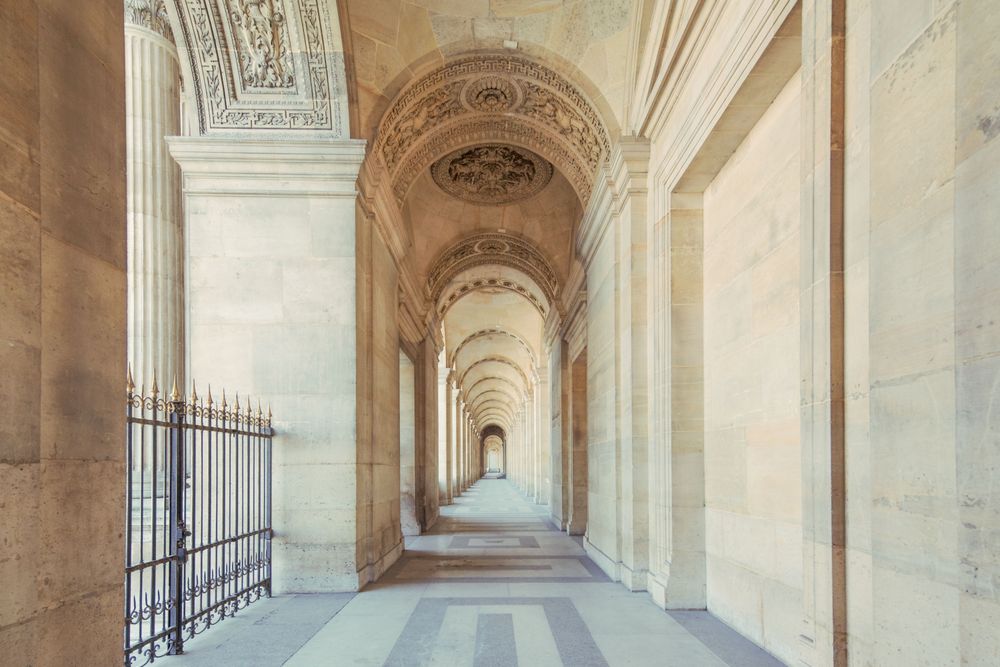 Le Louvre - Corridor, Paris | Official Franck Bohbot Portfolio & Shop