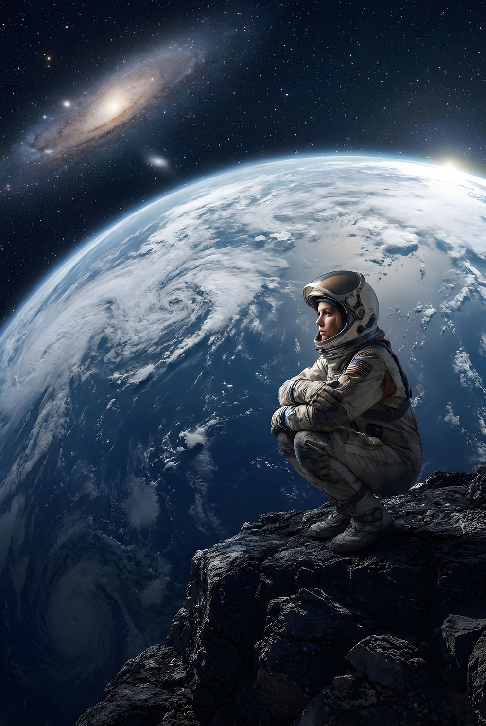 lonely-astronaut-over-earth-cinematic-space-art-framer-gallery