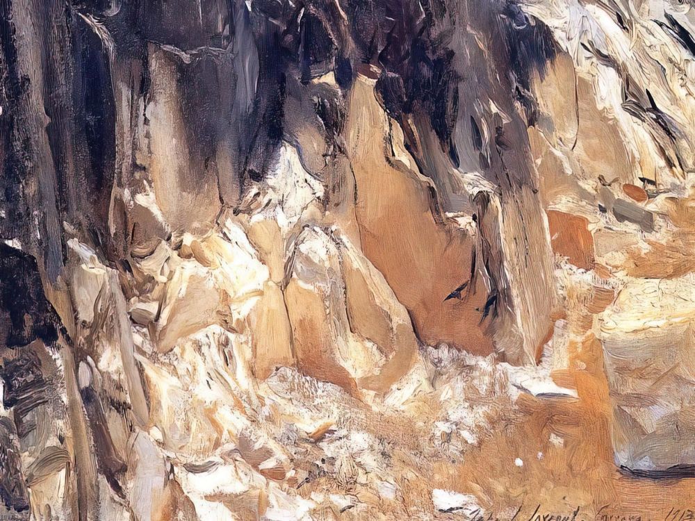 Marble Quarries at Carrara - John Singer Sargent | Framer Gallery ...
