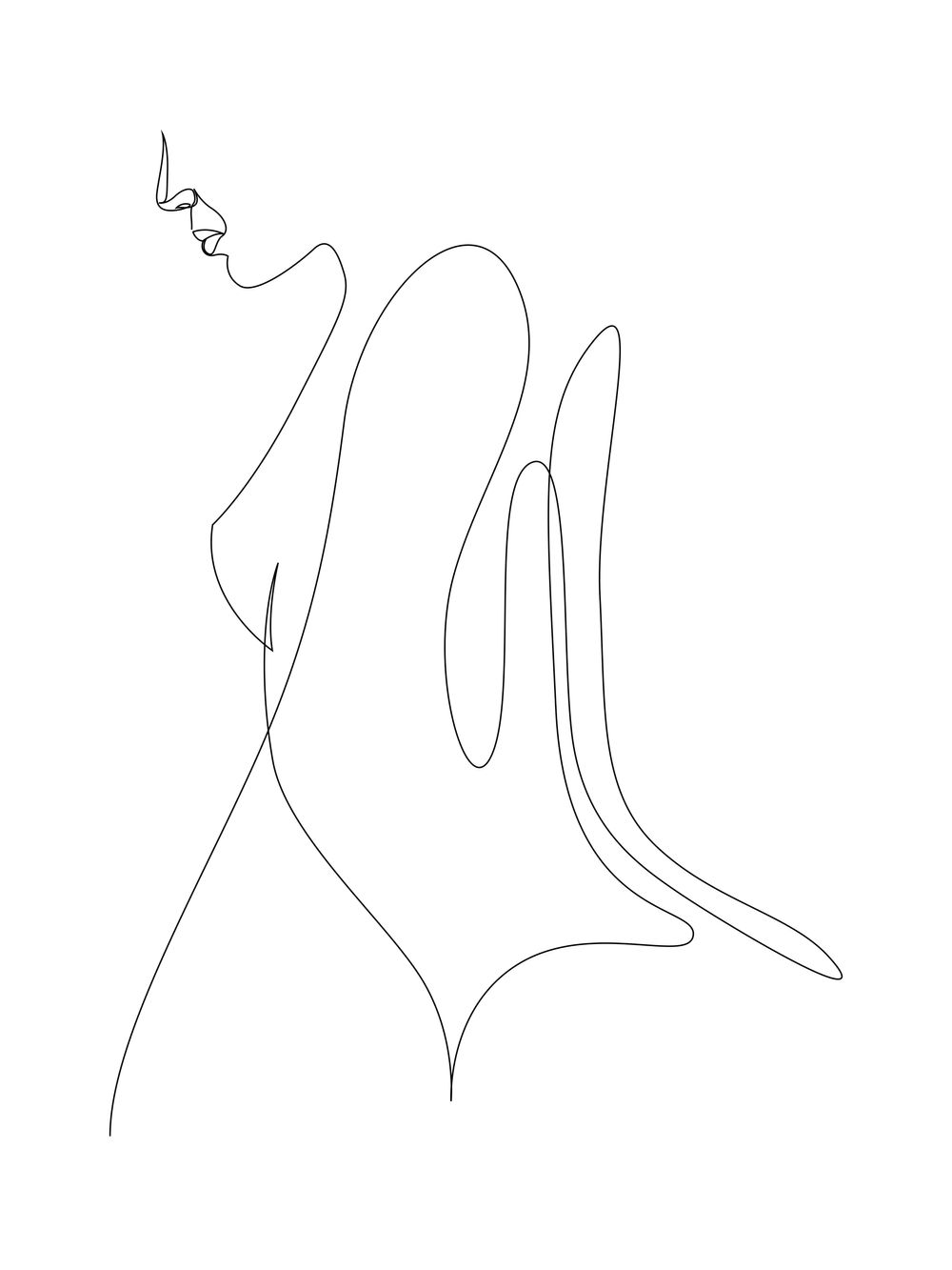 s'26 string - one line nude art | Framer Gallery | Wall Art & Prints