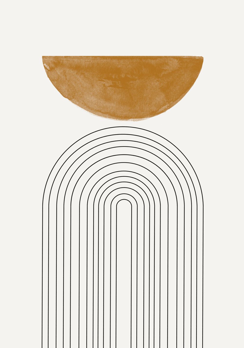 Simple Half Moon Design | Framer Gallery | Framed Wall Art Prints