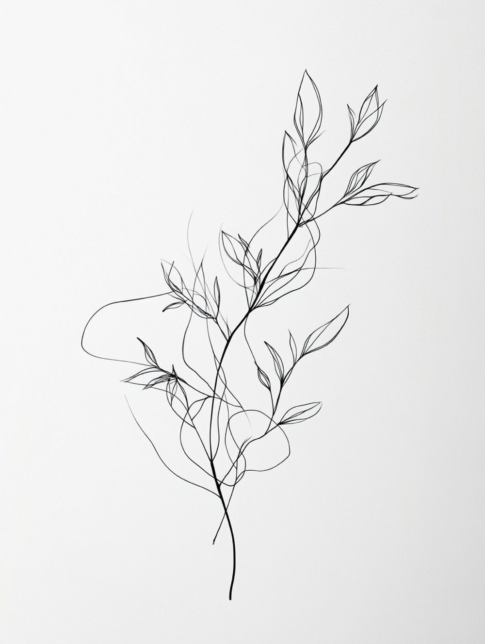 Sophisticated Minimal Floral Line Drawing | Framer Gallery | Framed ...