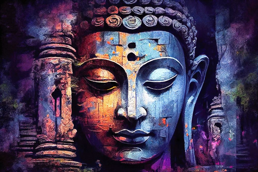 Stone Buddha Face | Framer Gallery | Framed Wall Art Prints